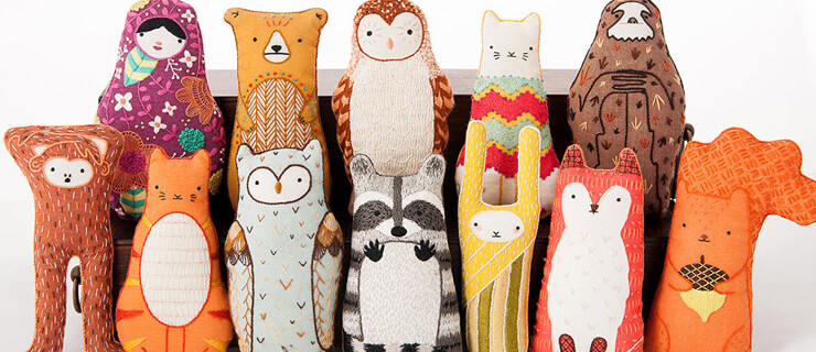 Adorable Embroidered Animal DIY Kit - Design Swan