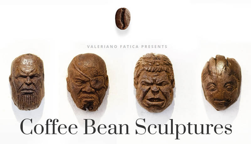 Incredible Coffee Bean Sculptures by Valeriano Fatica - Design Swan