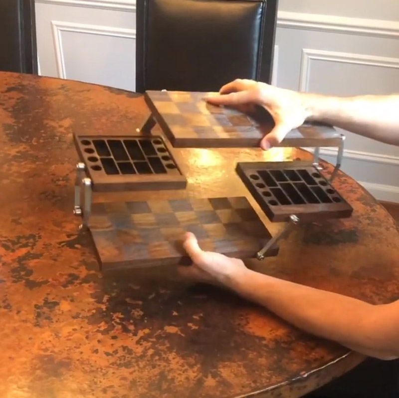 The Most Elegant Origami Inspired Folded Chess Set - Design Swan