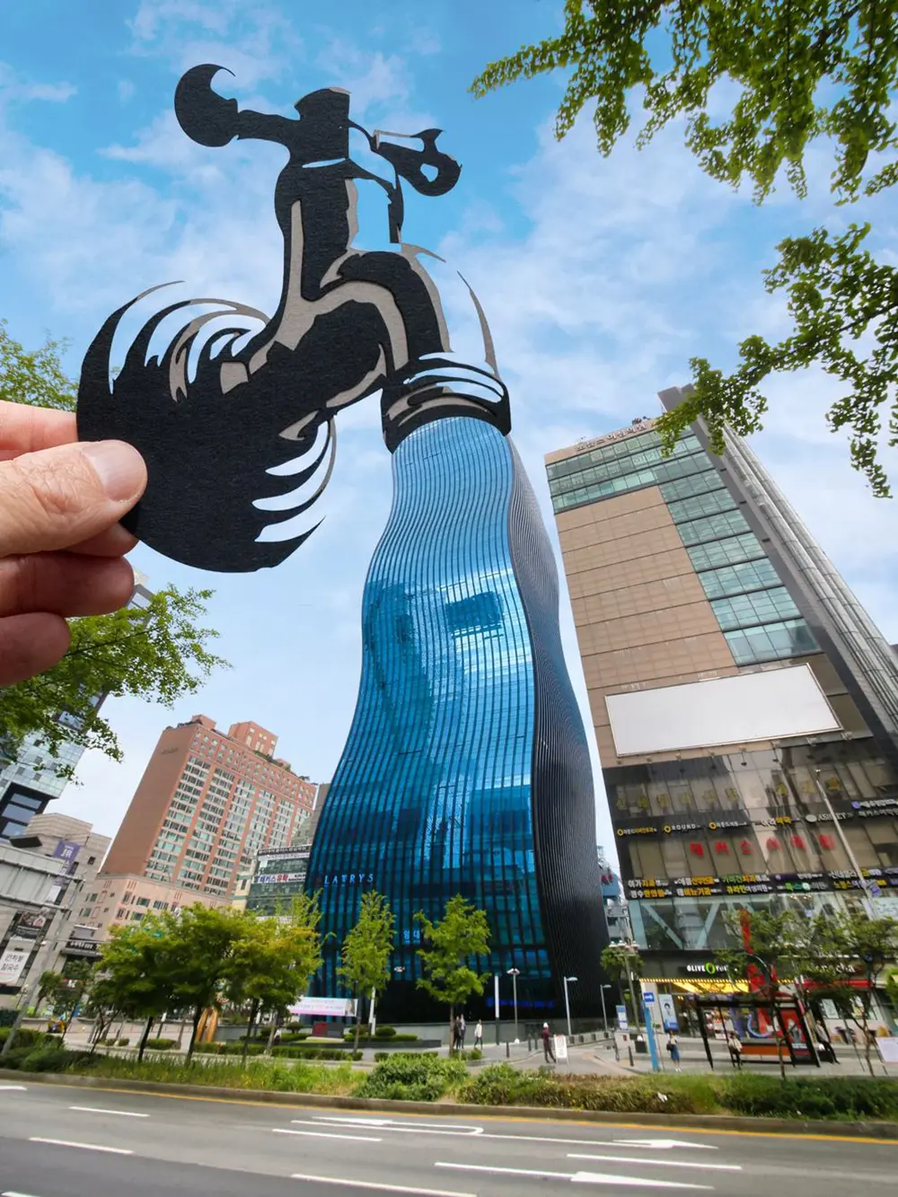 How Artist Rich McCor Turns Landmarks into Playful Paper Cutout Art ...
